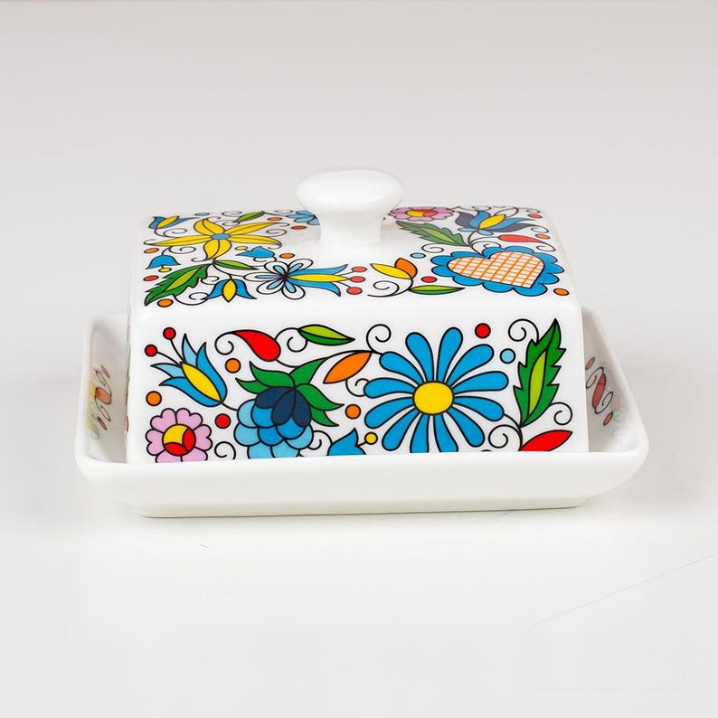 Butter Dish 'mariola' - Kashubian Pattern - Etsy Australia