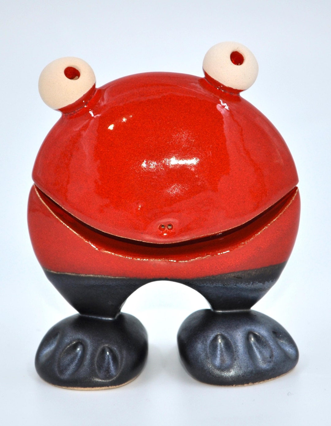 Quirky Frog Figurine – Handcrafted Ceramic, Perfect Gift for Frog ...