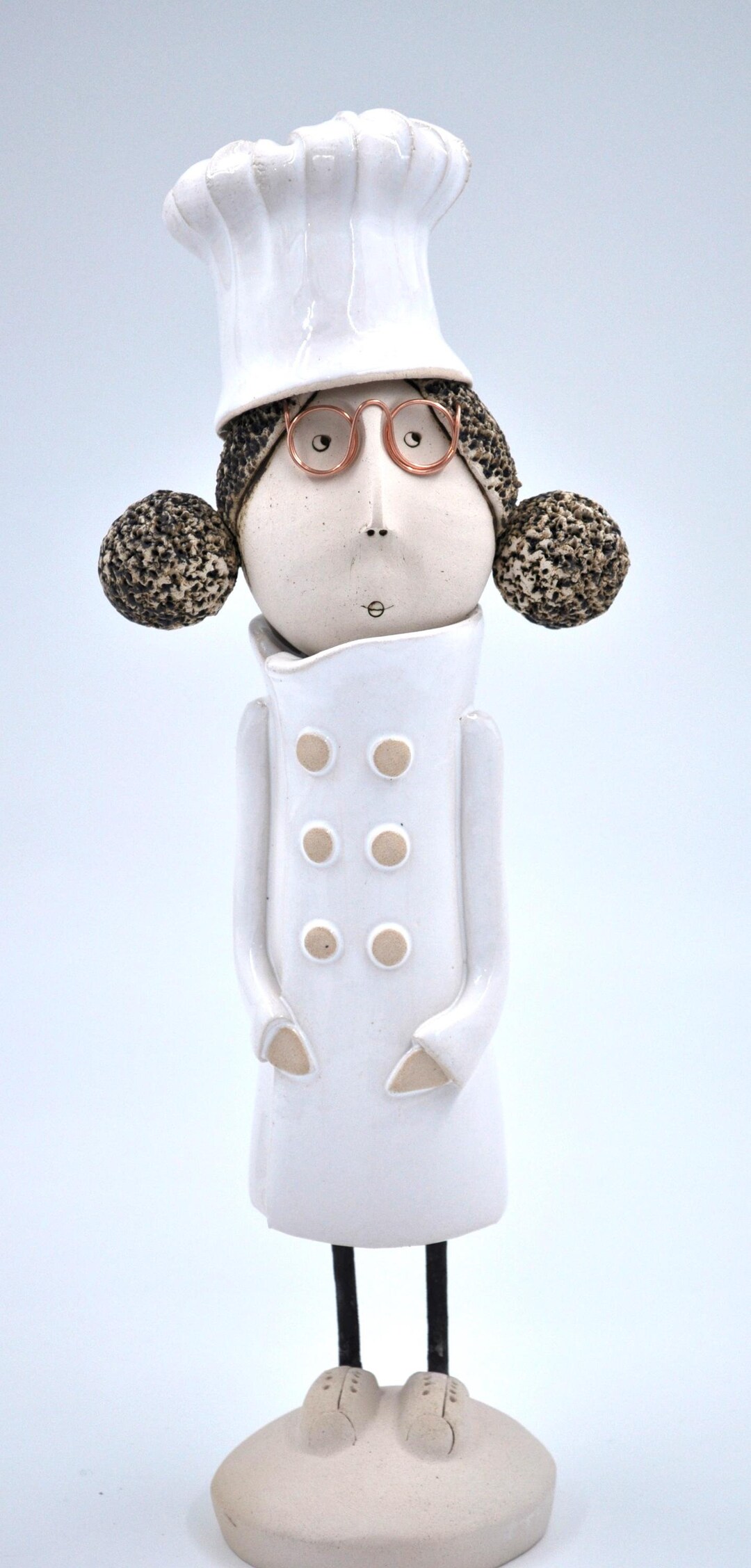 Chef Figurine -male or Female- Handcrafted Ceramic, Perfect Gift for ...