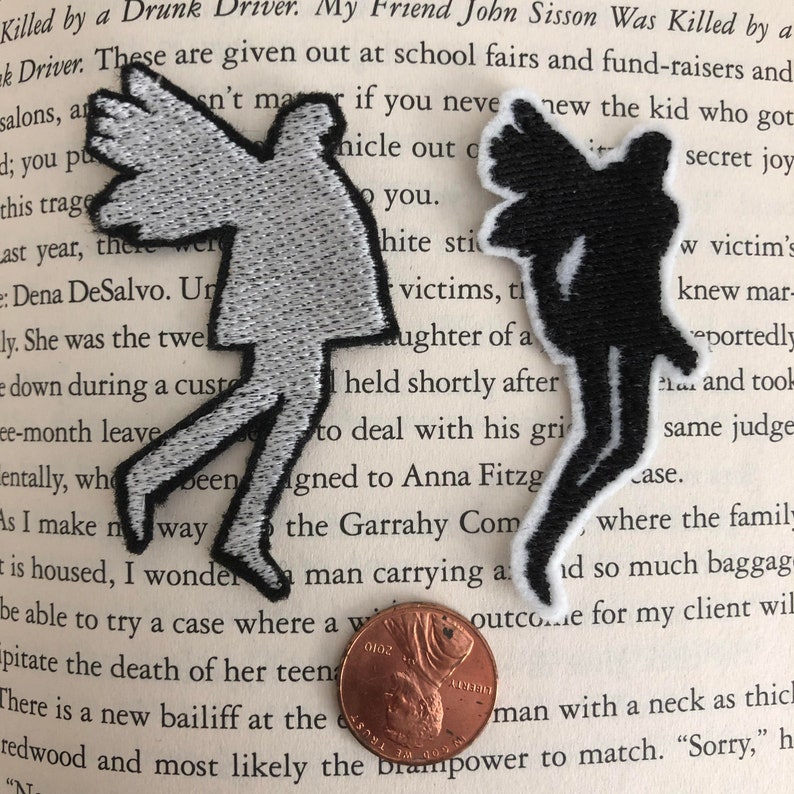 Angel and Demon Silhouette Iron on Patches - Etsy