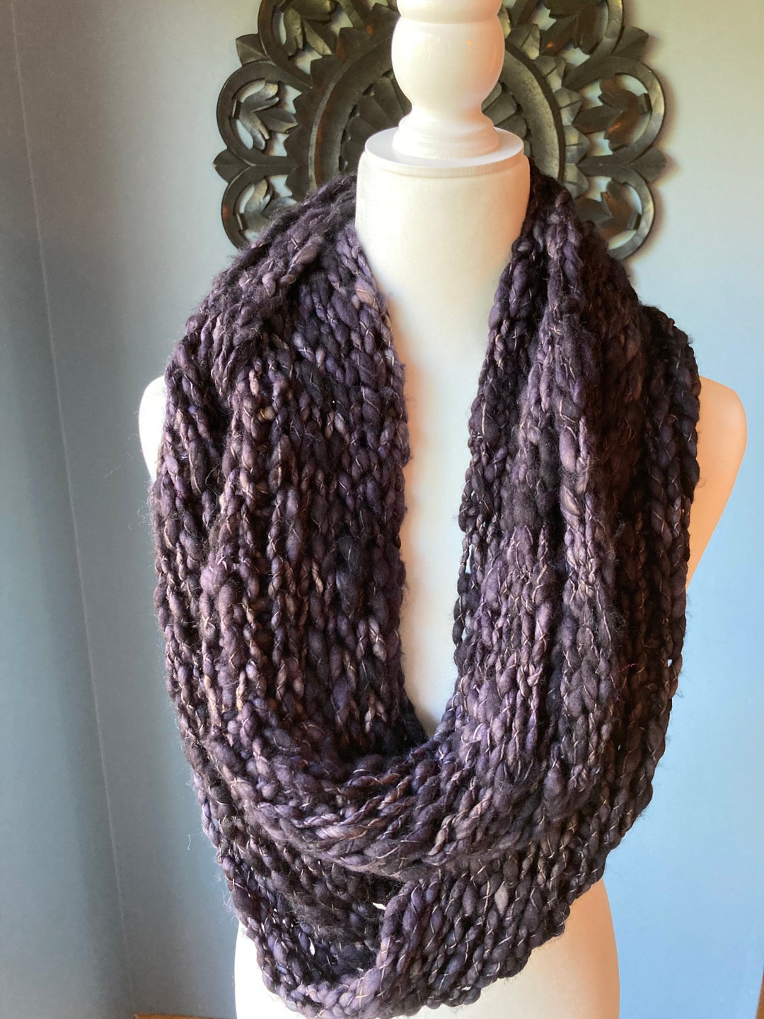 Merino Wool Infinity Scarf - Etsy