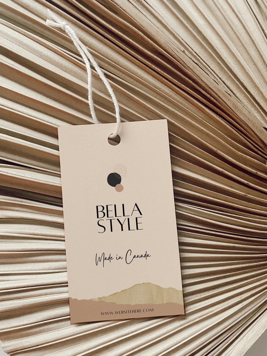 Mountainscape Product Hang Tag Template for Small Business, Product ...