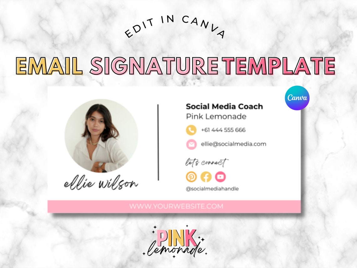 Email Signature Template. Business Email Signature Design. Email ...