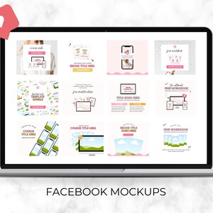 Digital Product Mockup, Canva Course Mock Up, Course Creator Mockup ...