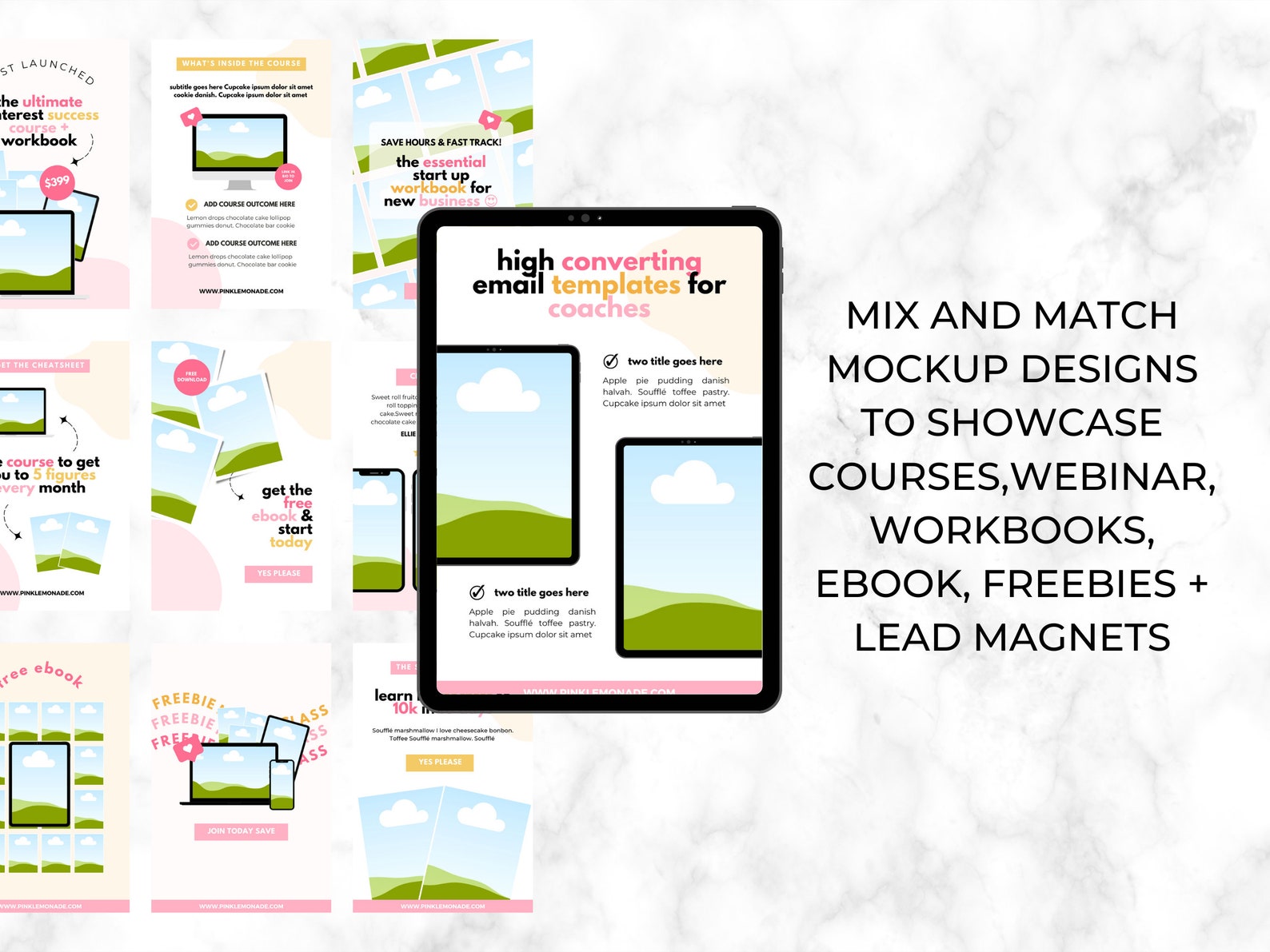 Canva Course Mockup. Digital Product Mockup. Course Creator Mockup ...