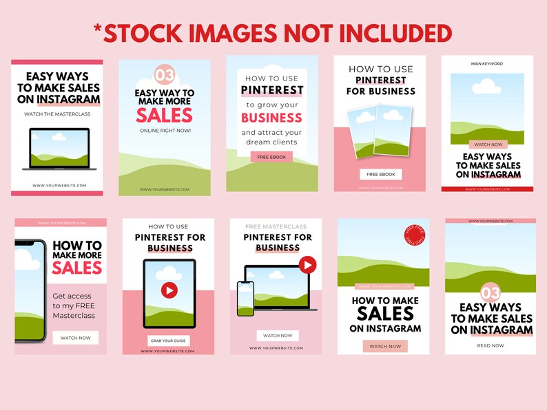 Pinterest Templates Canva Pinterest Pins Pink Pinterest Templates ...