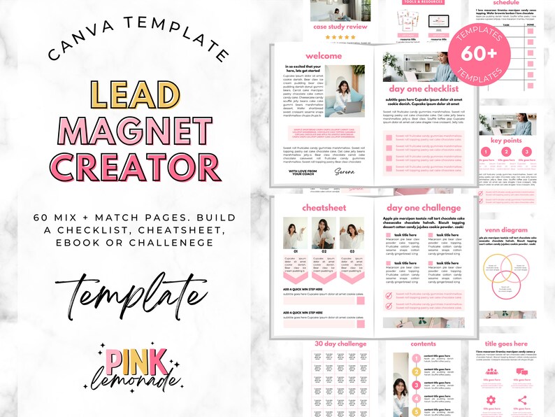 Lead Magnet Template, Ebook Template Canva, Coaching Workbook Template ...