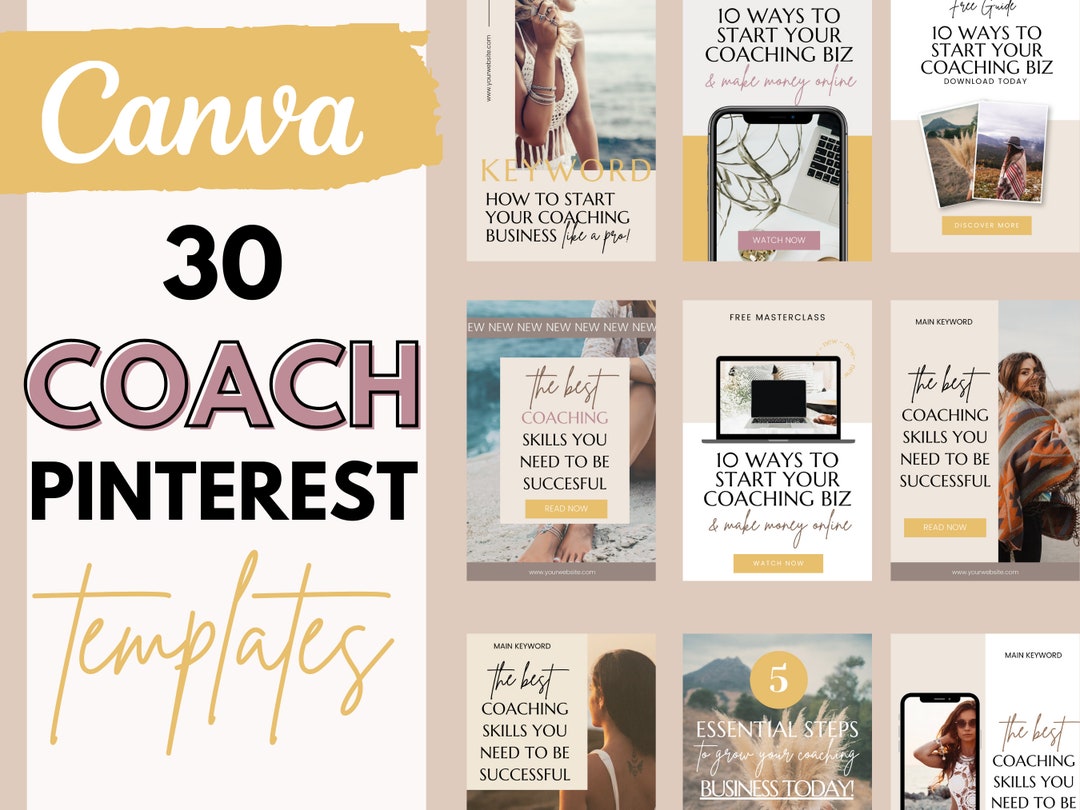 Coach Template. Pinterest Templates Minimalist. Pinterest Templates ...