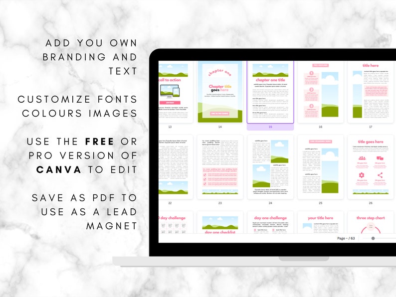 Lead Magnet Template, Ebook Template Canva, Coaching Workbook Template ...