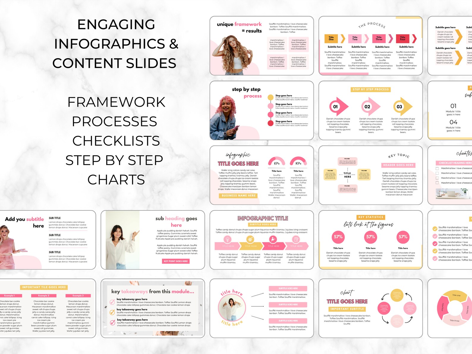 Slide Deck Canva, Course Template, Webinar Template, Course Slide Deck ...