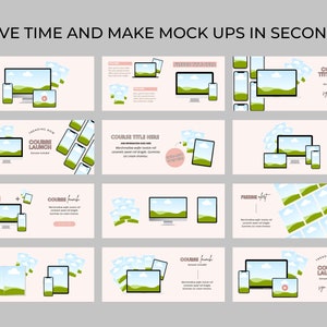 Canva Course Mock Up, Digital Product Mock Up, Course Creator Mock Up ...