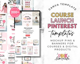 Sales Page Template Canva Online Course Launch Template - Etsy