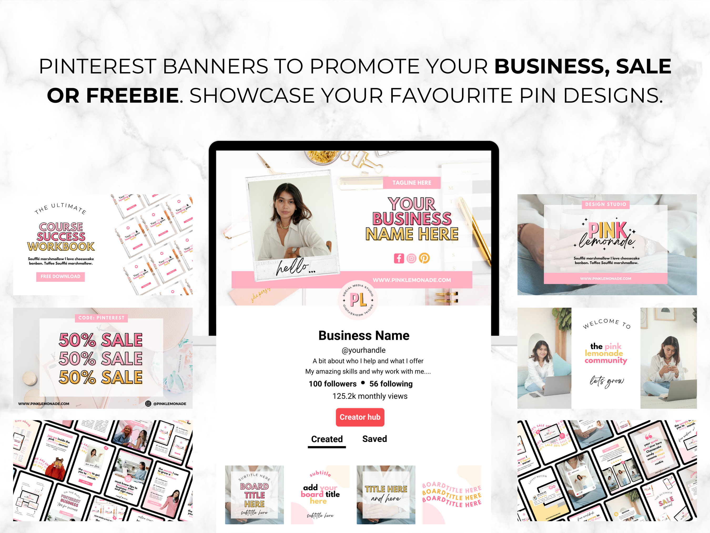 Pinterest Templates Canva. Pinterest Pins. Pink Pinterest Templates ...