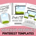 Pinterest Template for Digital Products.product Pin Template. Pinterest ...
