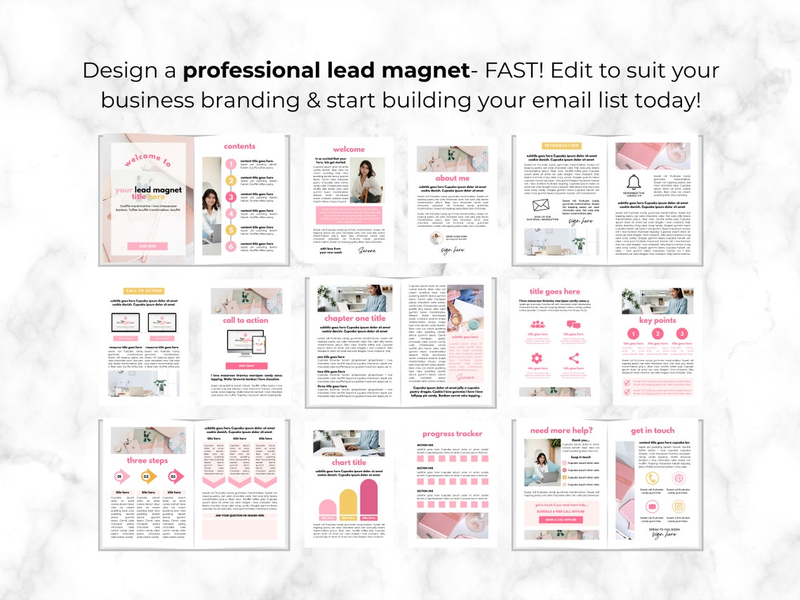 Lead Magnet Template, Ebook Template Canva, Coaching Workbook Template ...