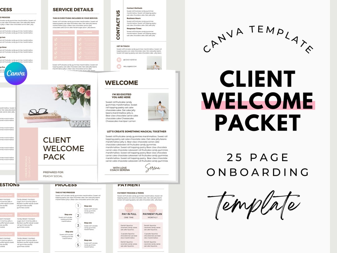 Client Welcome Pack, Client Onboarding Template, Coaching Canva ...