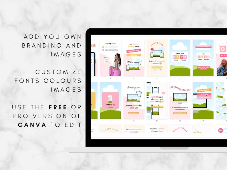 Course Creator BUNDLE. Course Sales Page. Course Template. - Etsy