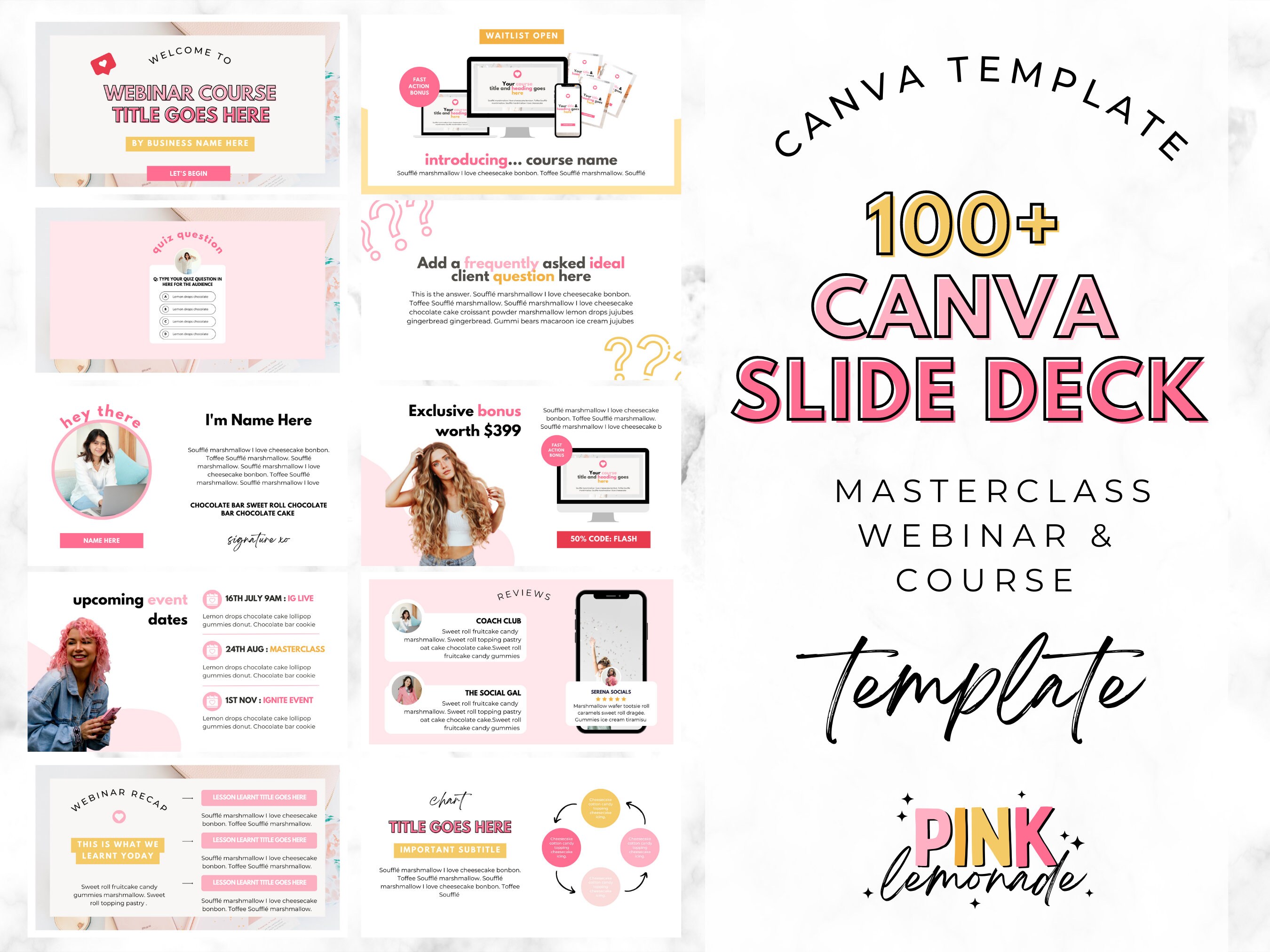 Slide Deck Template Webinar Slide Deck Webinar Template - Etsy Australia