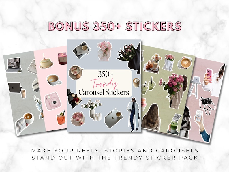 Instagram Templates Carousels Stickers. Reels Covers. IG Post New ...