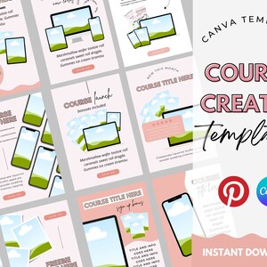 Online Course Mockup, Course Template, Course Creator Template, Course ...