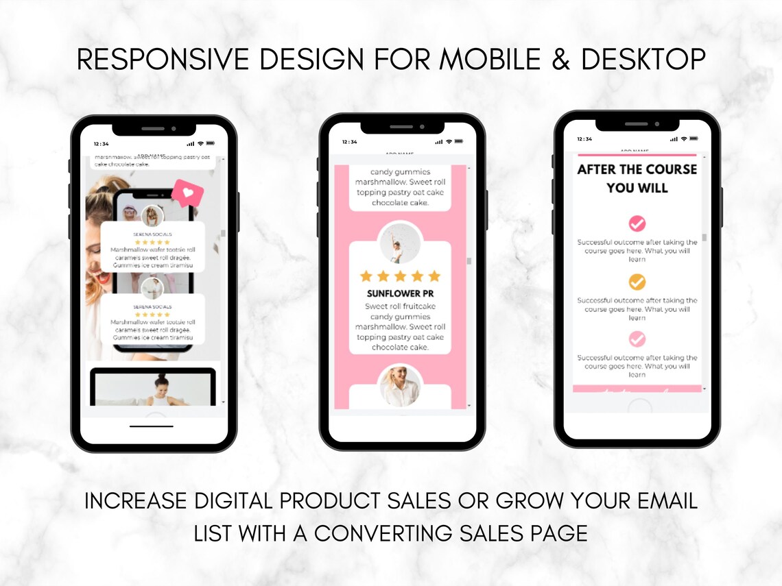 Canva Sales Page. Canva Sales Page Template. Course Launch. Coaching ...