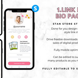 Systeme Io Template, Link in Bio, Stan Store Funnel, Landing Page ...