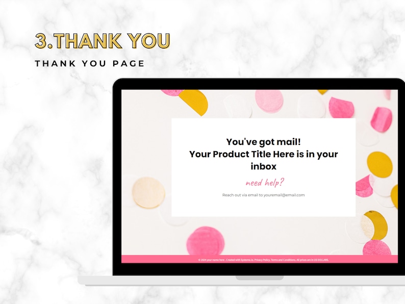 Systeme Io Template, Link in Bio, Stan Store Funnel, Landing Page ...