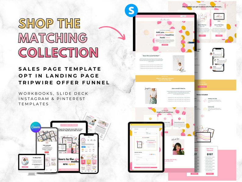 Systeme Io Template, Link in Bio, Stan Store Funnel, Landing Page ...