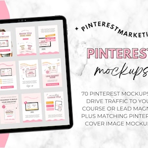 Digital Product Mockup, Canva Course Mock Up, Course Creator Mockup ...