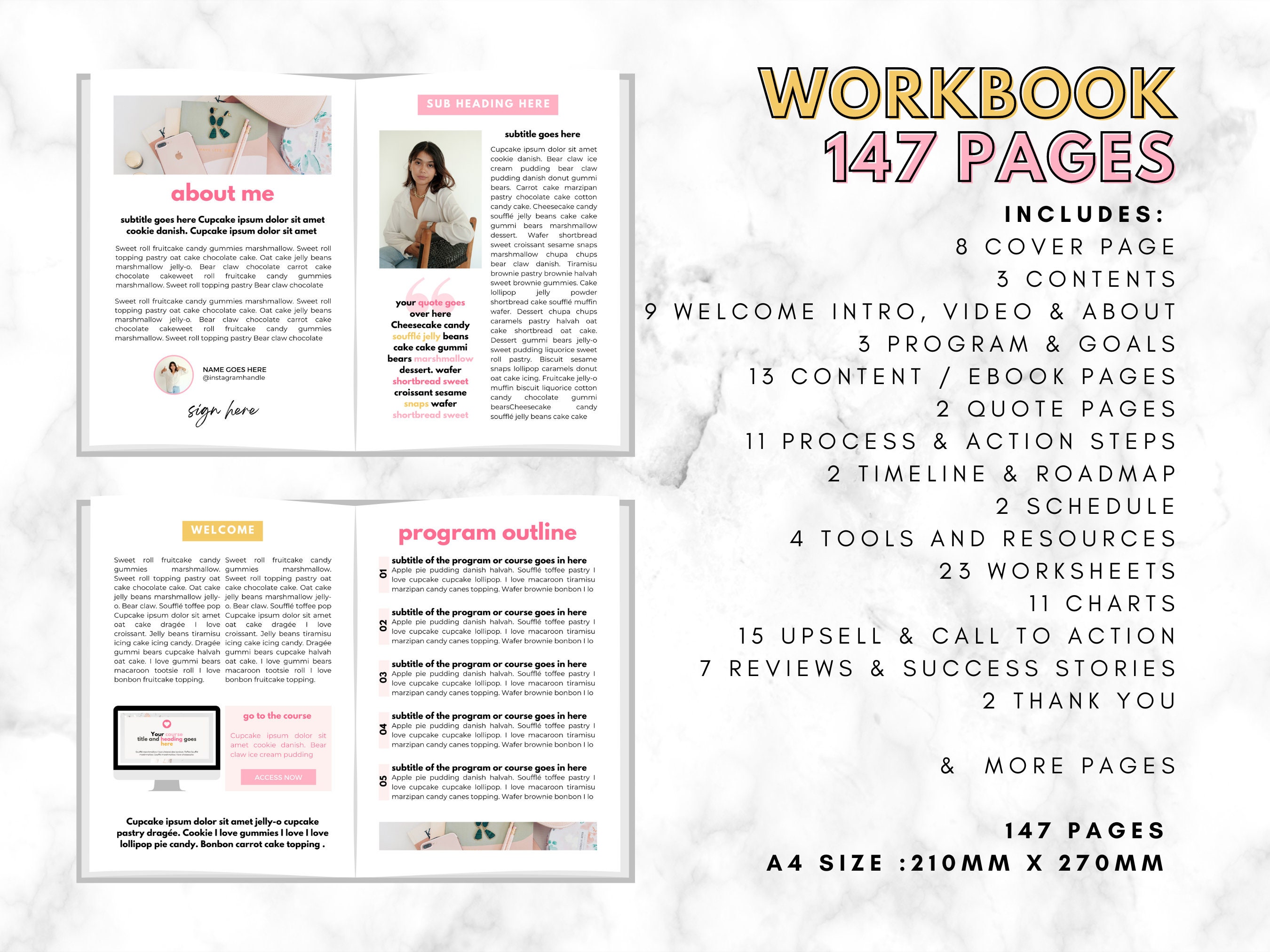 Workbook Template. Workbook Template Canva. Course Workbook. Course ...