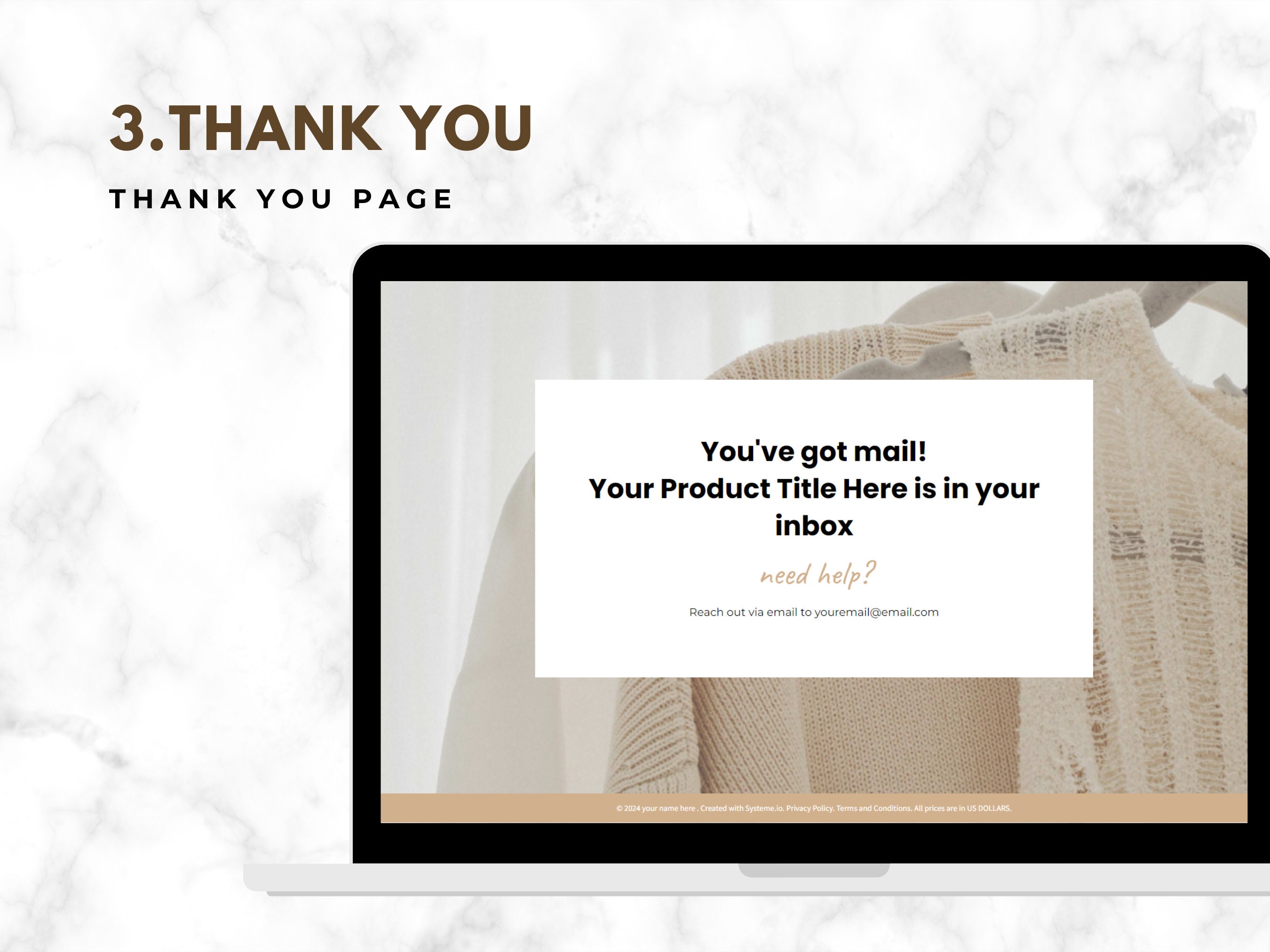 Systeme Io Template, Link in Bio, Stan Store Funnel, Landing Page ...