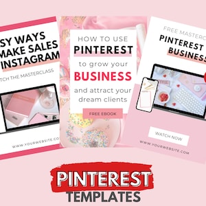 Pinterest Templates Canva | Pinterest Pins | Pink Pinterest Templates ...