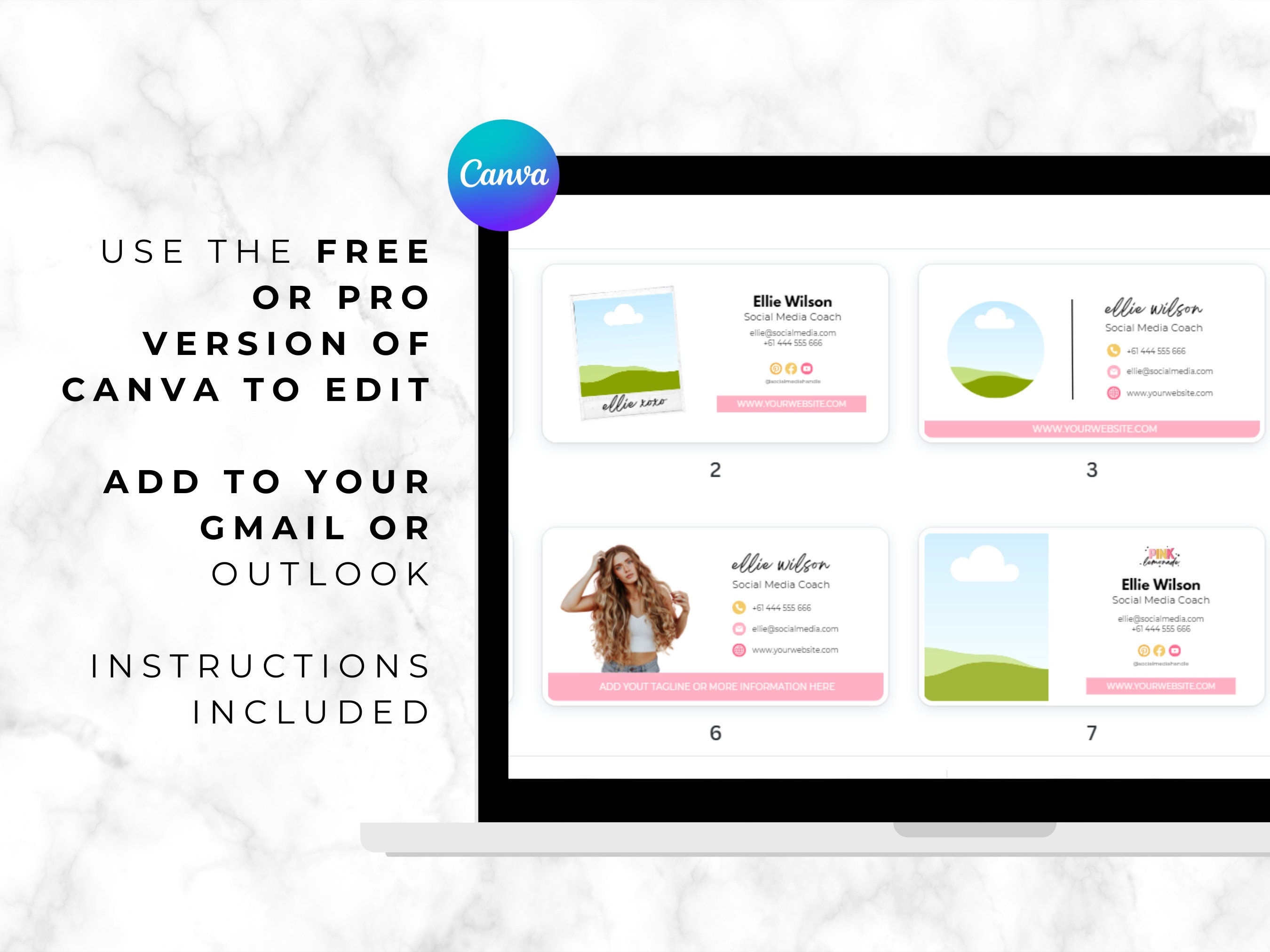 Email Signature Template. Business Email Signature Design. Email ...