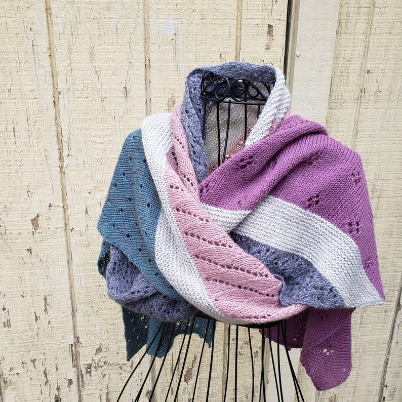 100% Peruvian Wool Knitted Sampler Stole - Etsy Australia