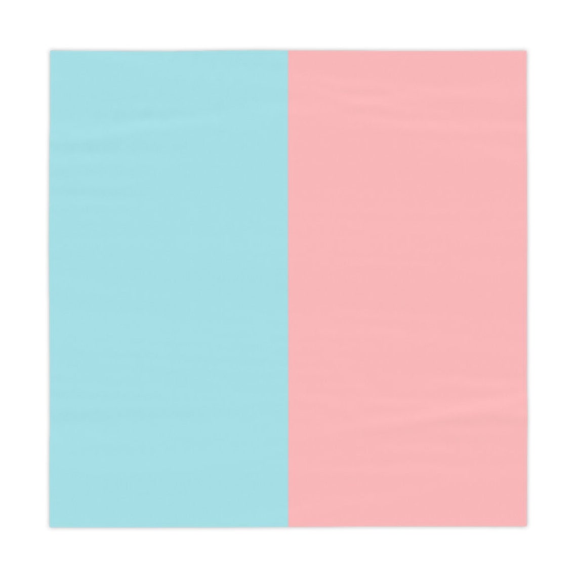 Gender Reveal Pink and Blue Split Half and Half Table Cloth | Etsy