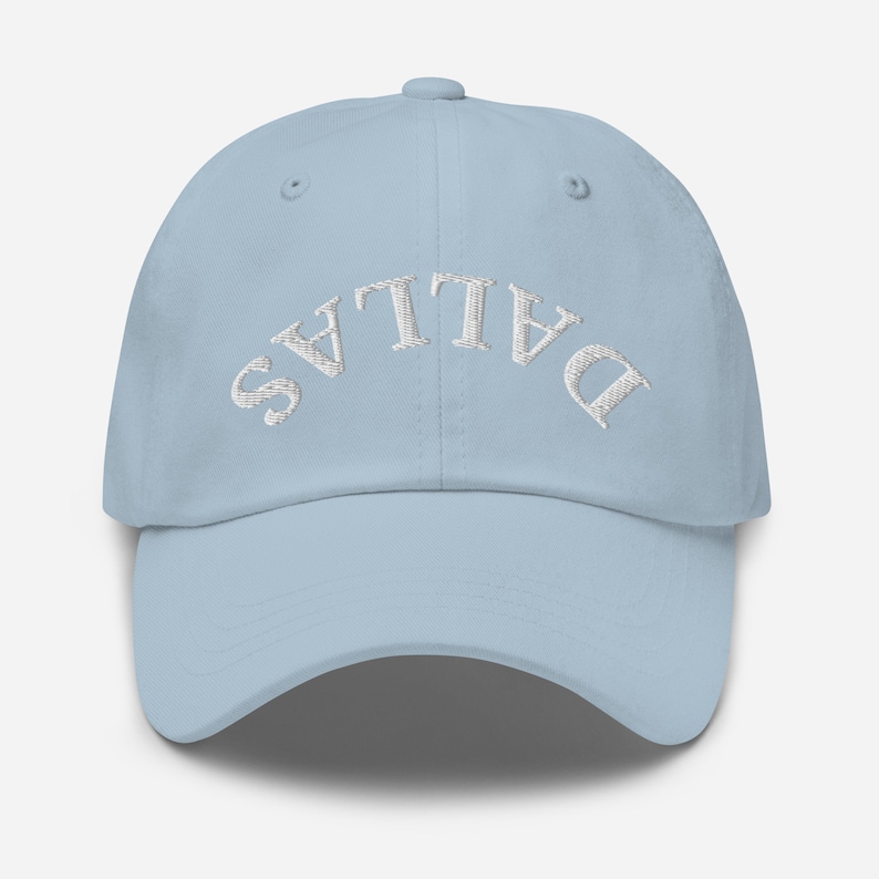 Upside Down Dallas Dad Hat, Dallas Dallas Hat, Dad Hat, Inverted Dallas ...