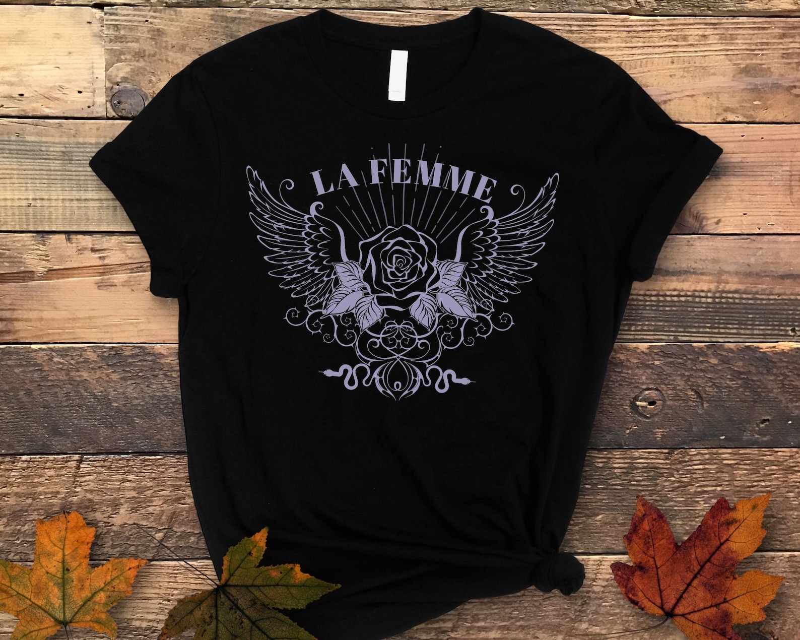 La Femme Beth Dutton Shirt Snake and Rose Dark Art Tshirt - Etsy