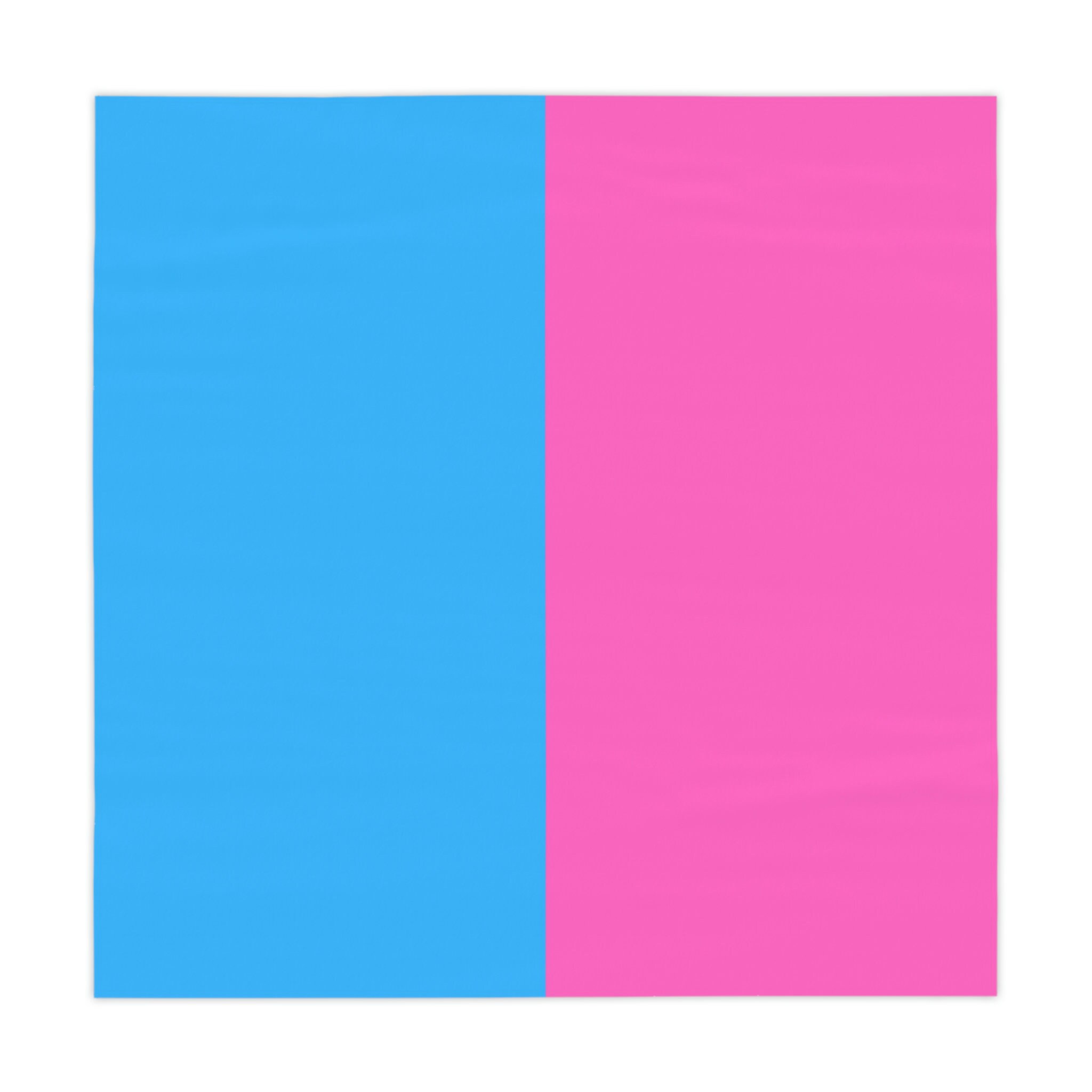 Pink and Blue Half and Half Tee Tablecloth Split Tee Two-toned ...