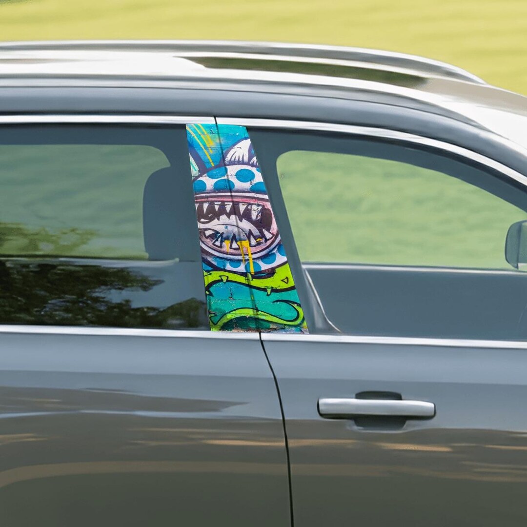 Custom Car Door B-pillar Decals | Personalized Vinyl Pillar Sticker ...