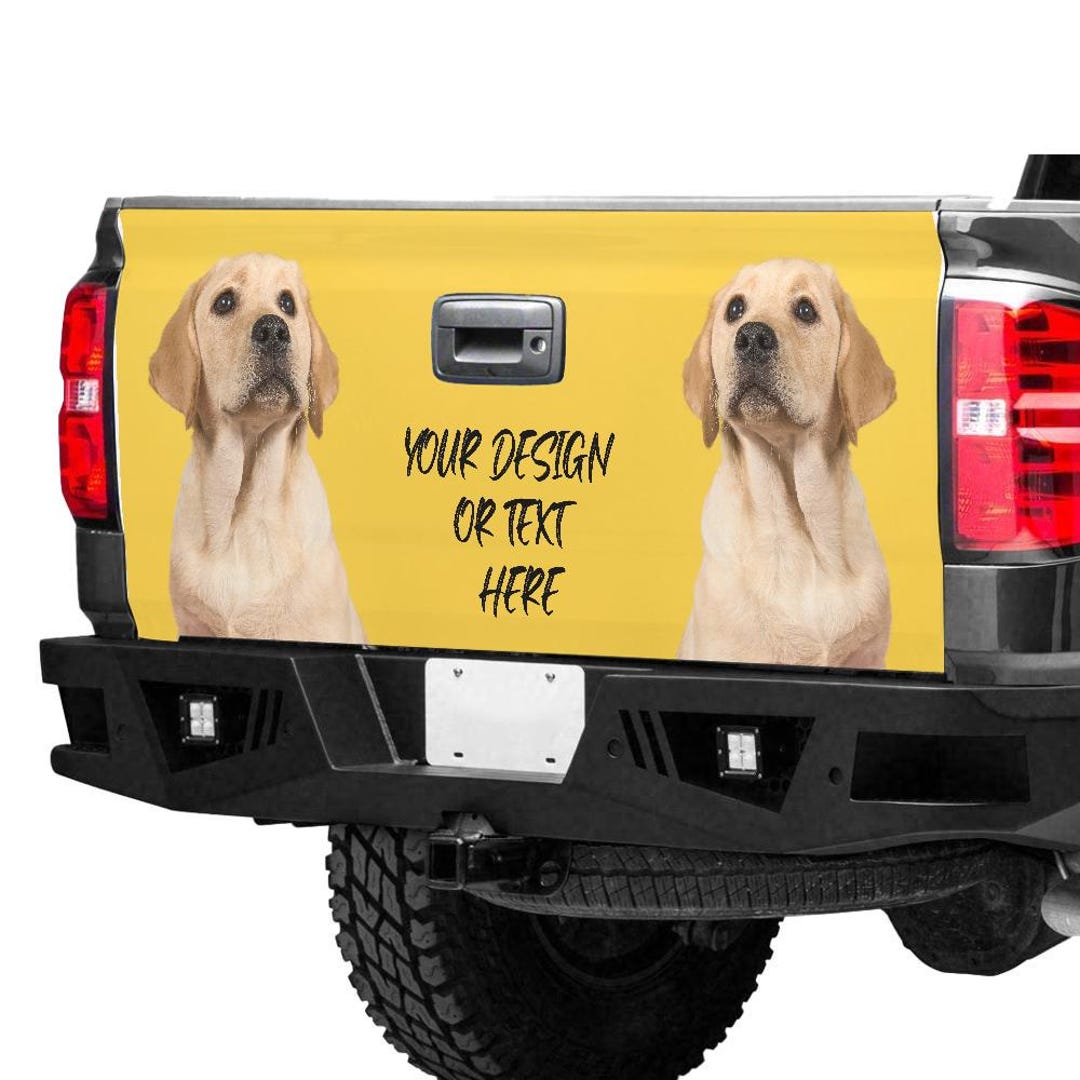 Custom Tailgate Wrap Vinyl , Personalize With Your Text, Image, or Logo ...