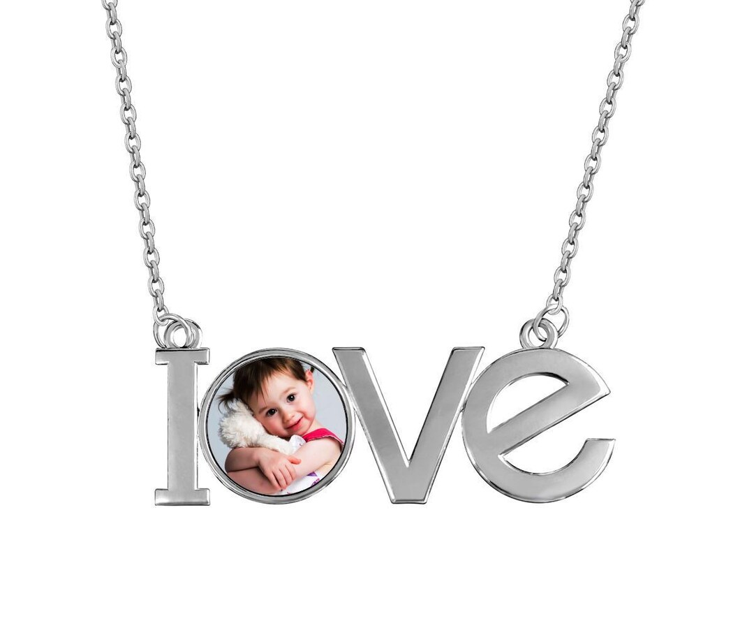 Custom LOVE Letters Couple Pendant Necklace | Elegant Metal Design ...