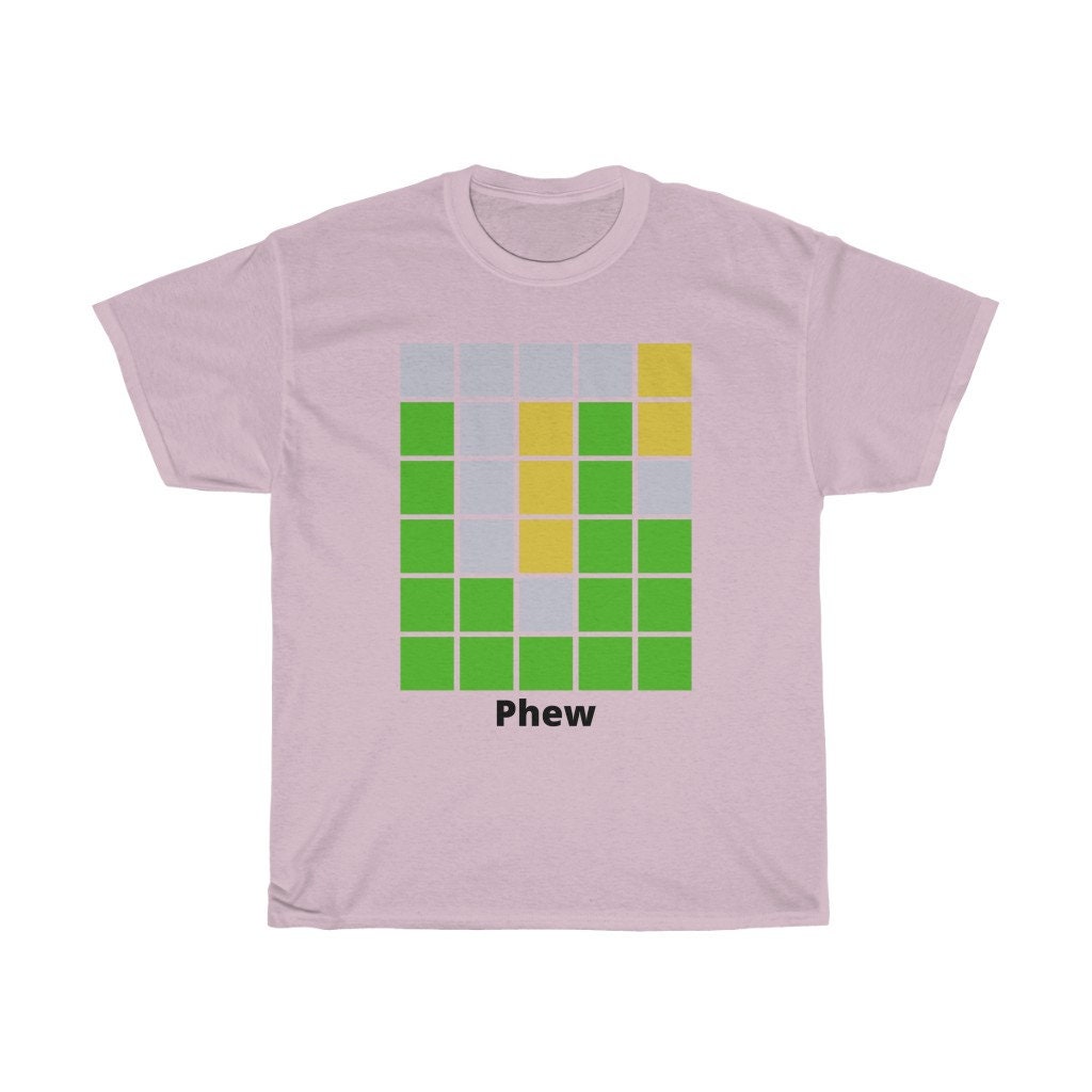 Funny Wordle Shirt: Sarcastic Phew T-shirt - Etsy