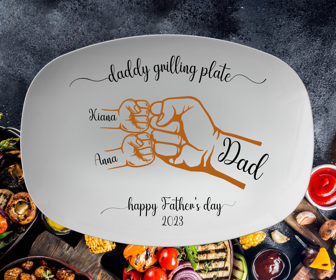 Personalized Daddy Grilling Platter for Father's Day Gift | BBQ ...