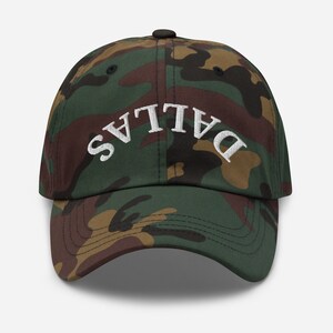 Upside Down Dallas Dad Hat, Dallas Dallas Hat, Dad Hat, Inverted Dallas ...