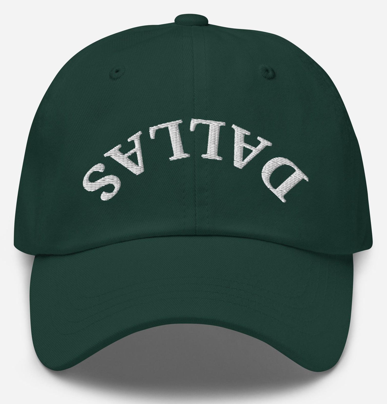 Upside Down Dallas Dad Hat, Dallas Dallas Hat, Dad Hat, Inverted Dallas ...