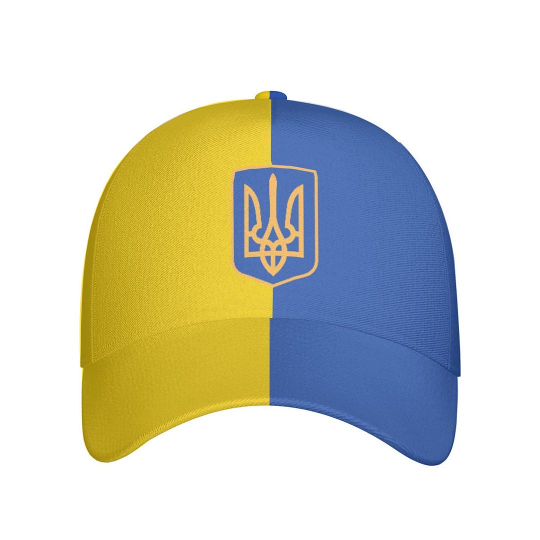 Ukraine Flag Cap , I Stand With Ukraine With , Half Yellow & Half Blue ...