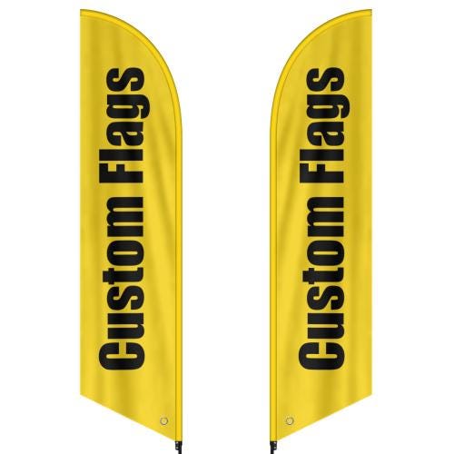 Custom Printed Feather Banner: Double-sided Advertising Flag - Etsy