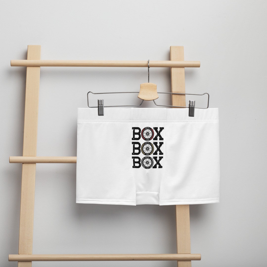 Formula 1 Box Box Box Men's Boxer Briefs by Grand Prix Merch Boxer ...