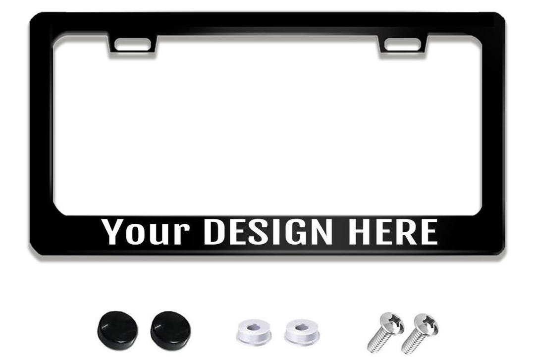 Custom License Plate Frame, Car Frame , Custom Name, Custom Plate ...