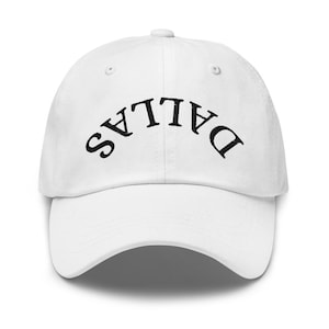 Upside Down Dallas Dad Hat, Dallas Dallas Hat, Dad Hat, Inverted Dallas ...